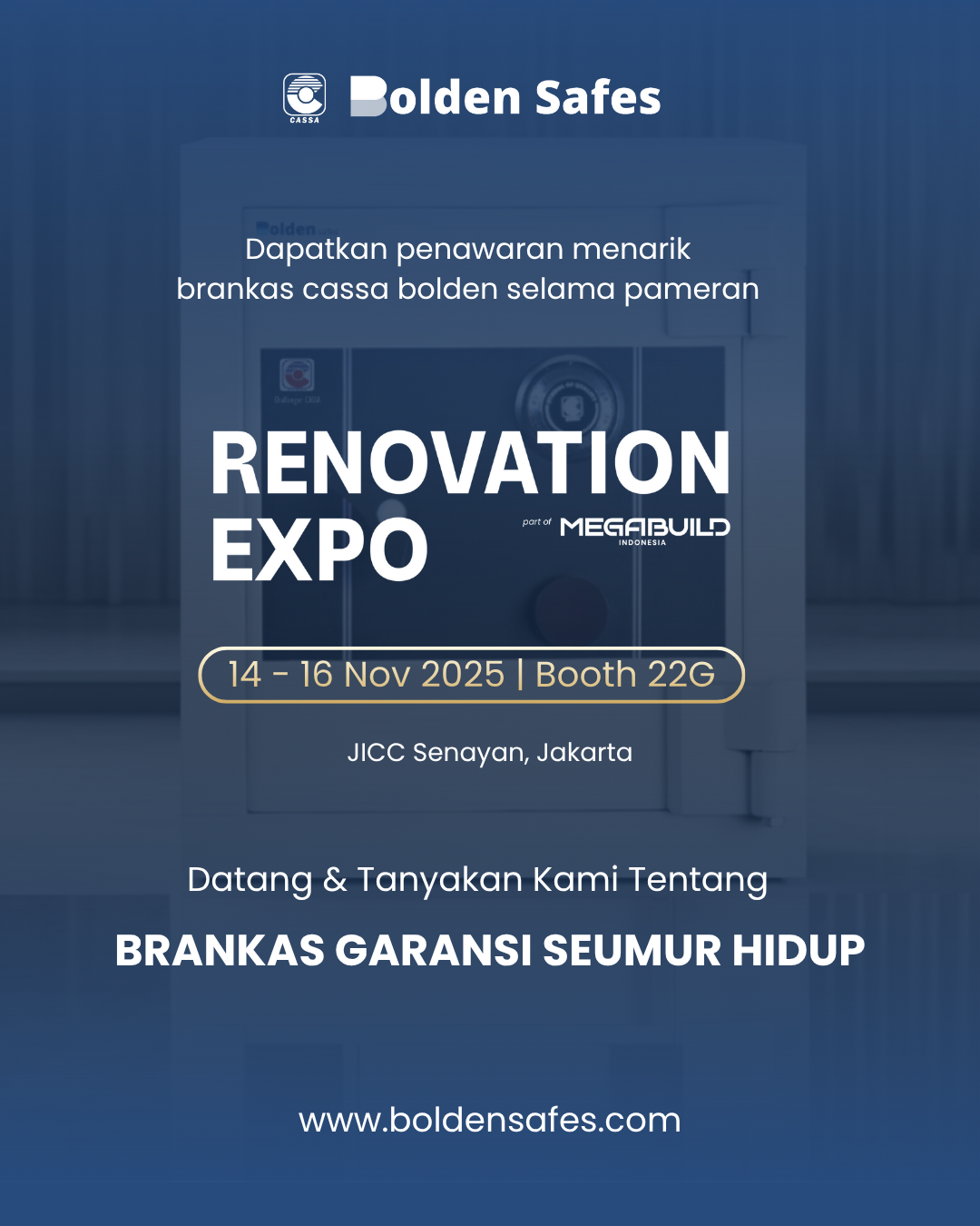 Bolden Safe Resmi Dibuka di Megabuild: Renovation Expo 2025 - Bolden Safes